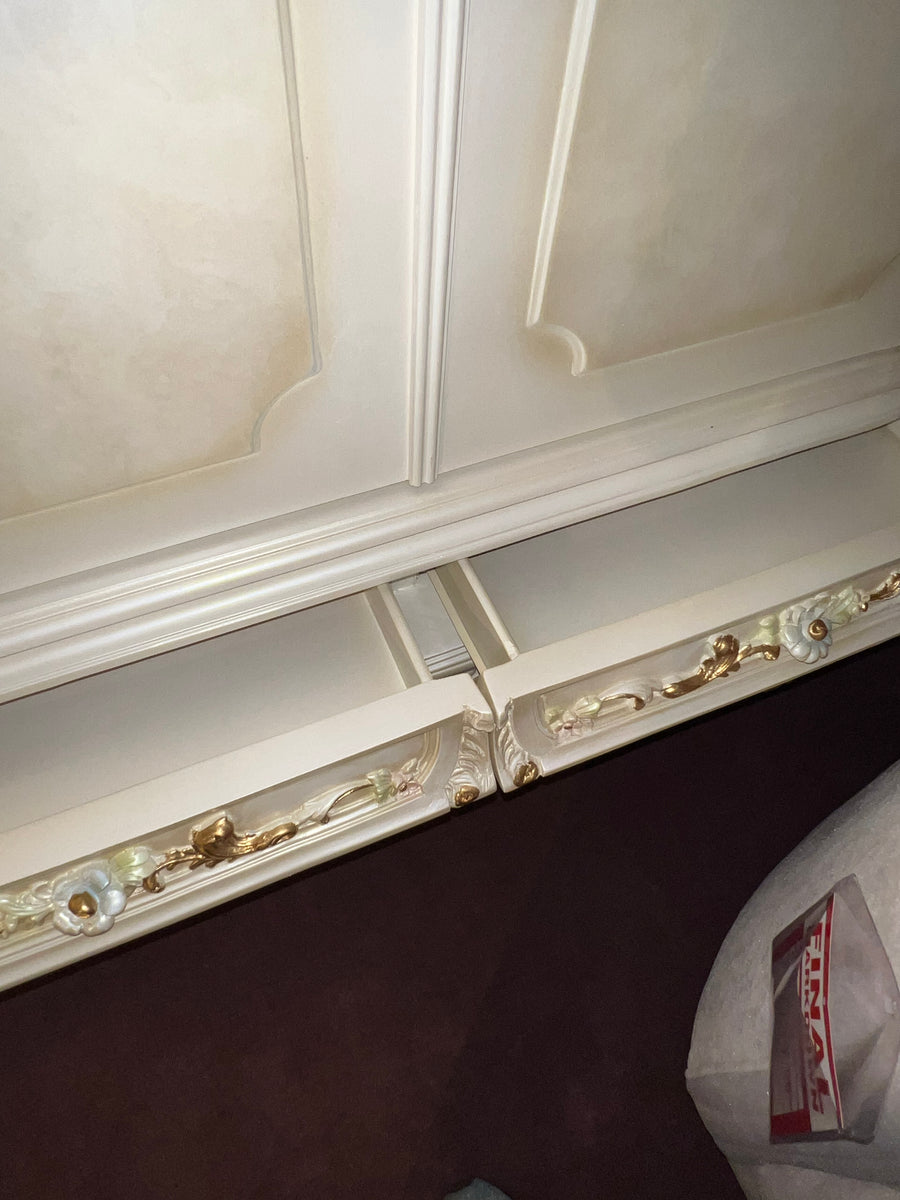 Italianate-Style Armoire with Gold Leaf – Gallery Furniture of Central ...