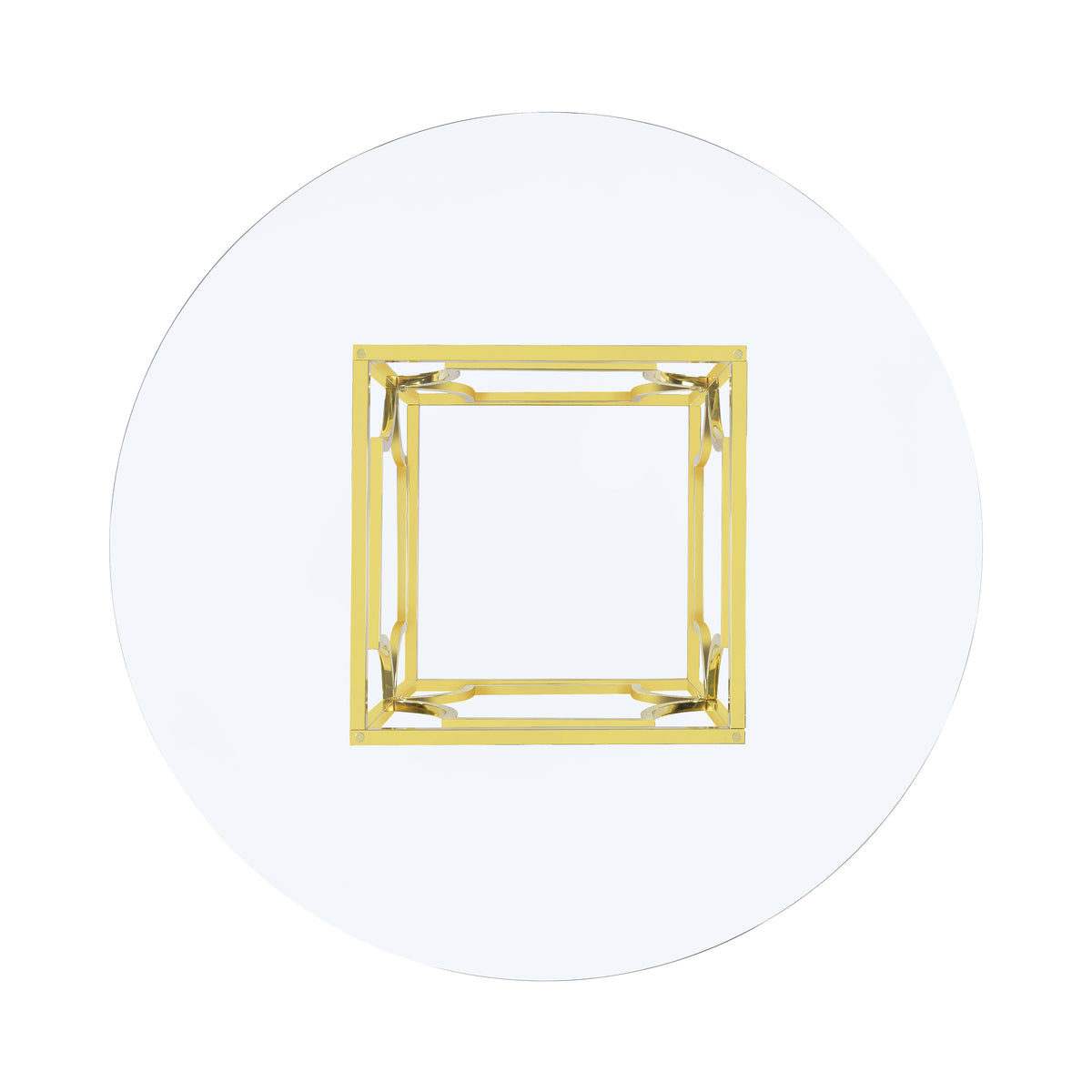 Starlight Round Dining Table - Brass – Gallery Furniture of Central Florida