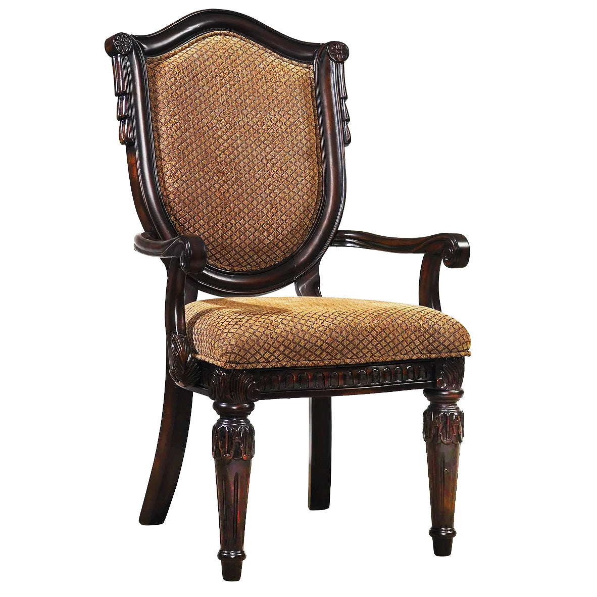 Grand Estates Upholstered Arm Chair – Gallery Furniture of Central Florida